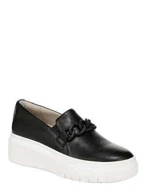 Naturalizer Daphne Platform Sneakers - Black Leather