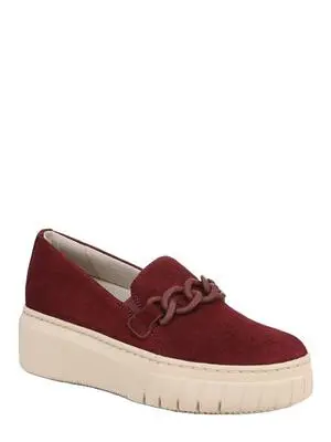 Naturalizer Daphne Platform Sneakers - Cranberry Red
