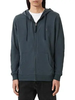 ALLSAINTS Brace Zip Hoodie - Sunil Blue