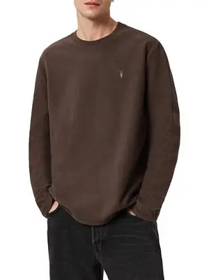 ALLSAINTS Rowe Regular Fit Sweater - Bitter Brown