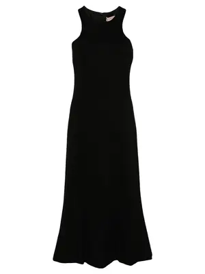 TWINSET Halterneck Midi Dress - Black