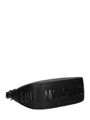 Moschino Logo-lettering Shoulder Bag - Black