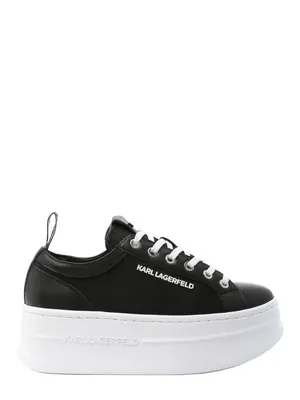 Karl Lagerfeld Logo-appliqué Sneakers - Black