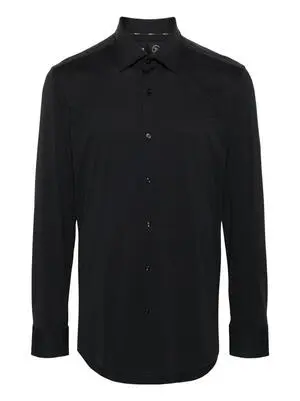 BOSS Textured-finish Shirt - Black