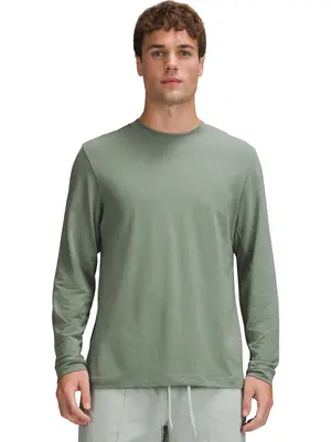 Lululemon Zeroed In Long-Sleeve Shirt Grey Eucalyptus