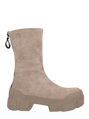 VIC MATIE Ankle Boots In Leather - Grey