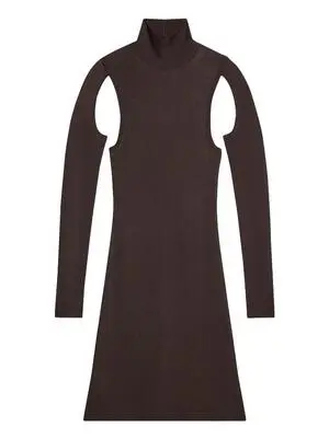 HELMUT LANG Air Cut-out Turtleneck Dress