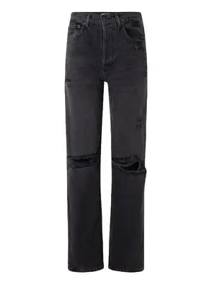 Boyish The Ziggy Straight Leg High Rise Jeans - Fatal Attraction