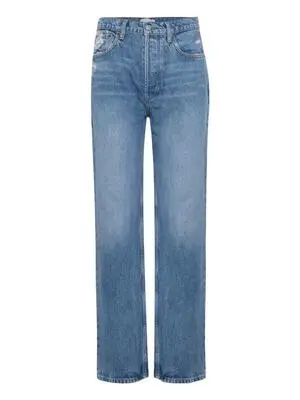 Boyish The Ziggy Straight Leg High Rise Vintage Jeans - Silverado