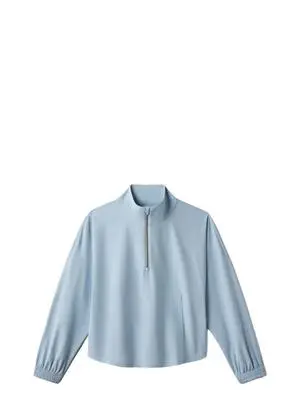 RHONE Rhone Mirage Water-Repellent Half-Zip Jacket Blue Dawn