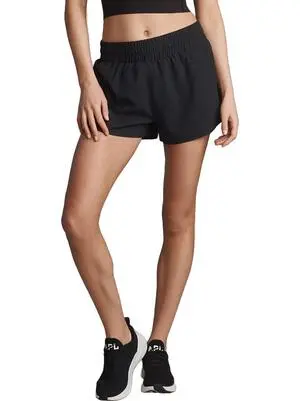 RHONE Mirage 3-inch Lined Recycled Polyester Running Shorts - Pure Black