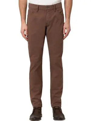34 Heritage 34 Heritage Courage Coolmax® Stretch Straight Leg Five-Pocket Pants Brown Coolmax