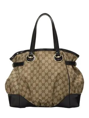 Gucci Original Gg Canvas Full Moon Tote - Black