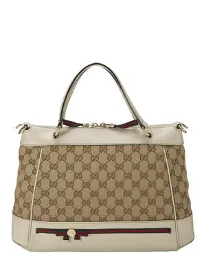 Gucci Gucci Original GG Mayfair Convertible Handbag White