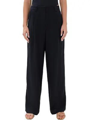 Lioness La Quinta Wide Leg Pants - Navy