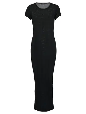 Wardrobe.NYC Cotton Maxi Dress - Black