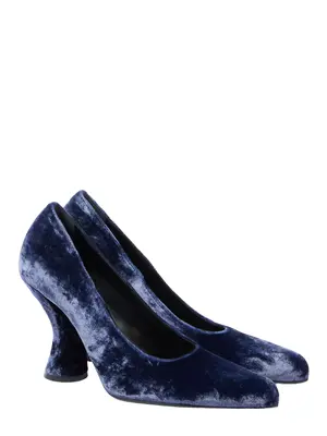 Dries Van Noten 95 Velvet Pumps - Blue
