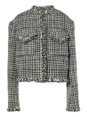 Sacai Wool-blend Tweed Jacket - Multicoloured