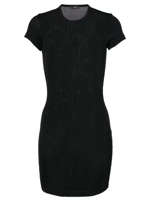 Wardrobe.NYC Cotton Mini Dress - Black