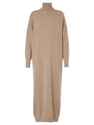 Brunello Cucinelli Cashmere Midi Dress - Brown
