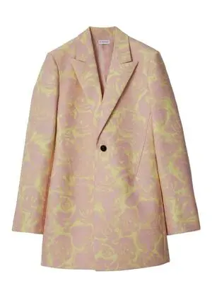Burberry Rose Wool Tailored Jacket - Cameo