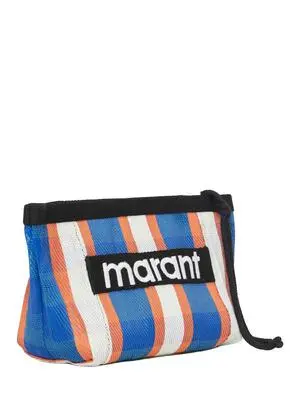 Isabel Marant Powden Clutch - White/blue/orange