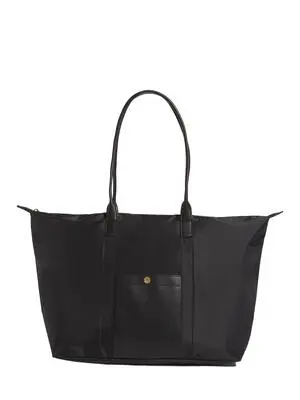 Harrods Medium Nylon Tote Bag - Black