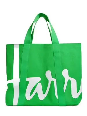 Harrods Cotton Logo Tote Bag - Green