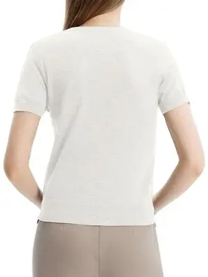 Theory Regal Merino Wool T-shirt - Ivory