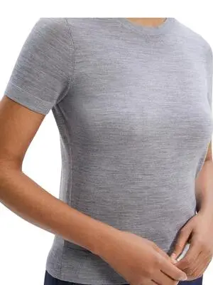 Theory Regal Merino Wool T-shirt - Ltgray