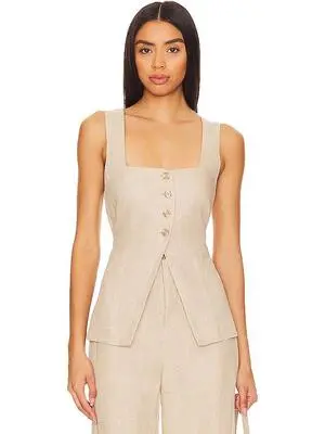 Faithfull The Brand Maya Vest - Beige