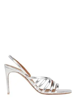 MALONE SOULIERS Ama 90 Slingback Sandals - Silver