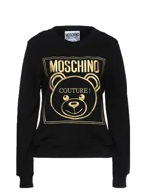 Moschino Appliquéd Cotton Sweatshirt - Black