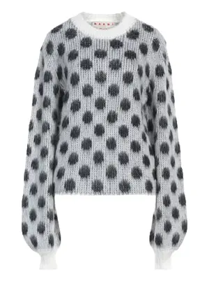 Marni Polka-dot Knitted Sweater - White