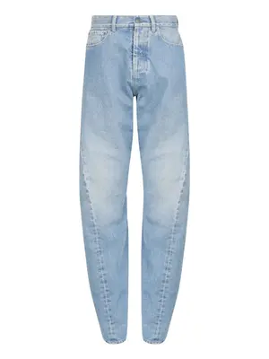 MAISON MARGIELA Seam-detail Tapered Jeans - Blue