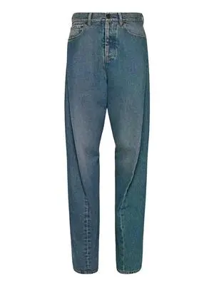 MAISON MARGIELA Seam-detail Tapered Jeans - Blue