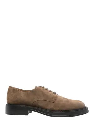 TOD'S Suede Derby Shoes - Neutrals