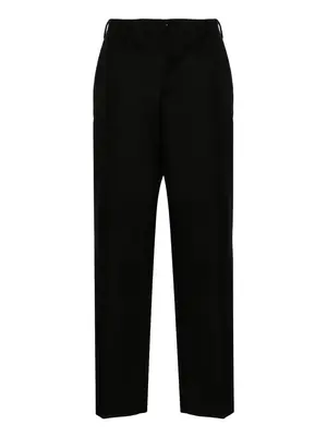 PT TORINO PT Torino Virgin Wool Straight-leg Trousers Black
