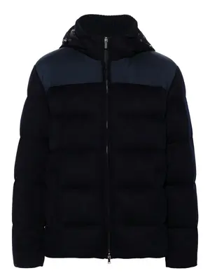 Paul & Shark Cashmere Puffer Jacket - Blue