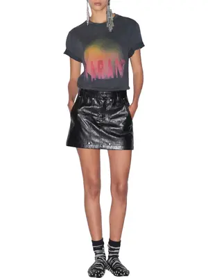 MARANT ETOILE Anais Mini Skirt - Black