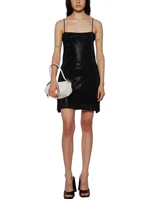Alexander Wang Mini Slip Dress - Black