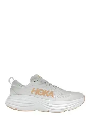Hoka One One Bondi 8 Athletic Sneakers - White/cantaloupe