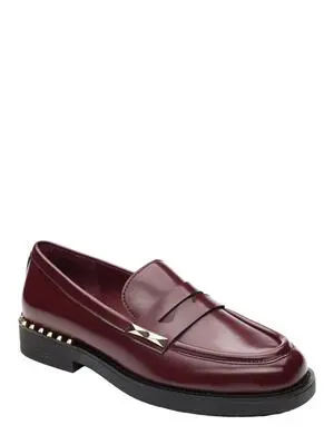 Ash Whisper Studded Penny Loafer - Syrah