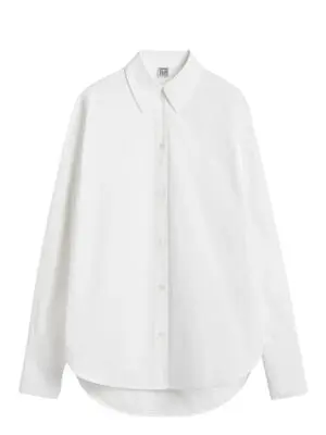 TOTEME Oversized Tuxedo Shirt - White