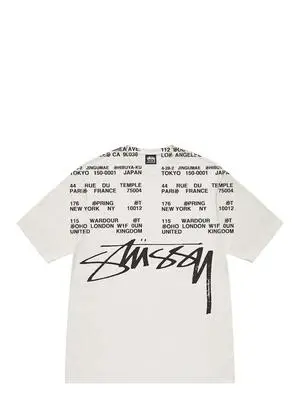 StÜssy Locations Pigment Dyed T-shirt - Natural
