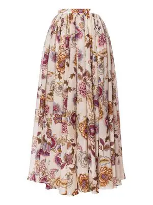 LENA HOSCHEK Lena Hoschek Firenze Cotton Midi Skirt