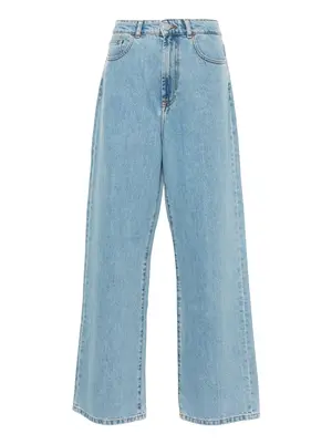 RÓHE Low-waist Wide-leg Jeans - Blue