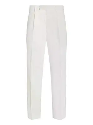 Zegna Pleated Trousers - White