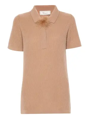Blumarine Virgin Wool Top - Brown