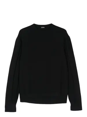 Zegna Brushed Sweater - Black